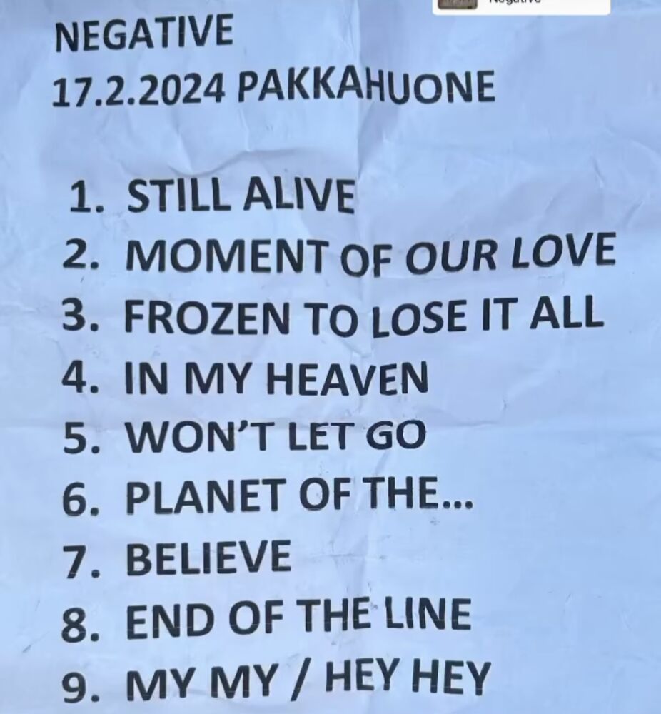 Jonne Aaron y Negative hacen historia en una noche llena de rock en ...